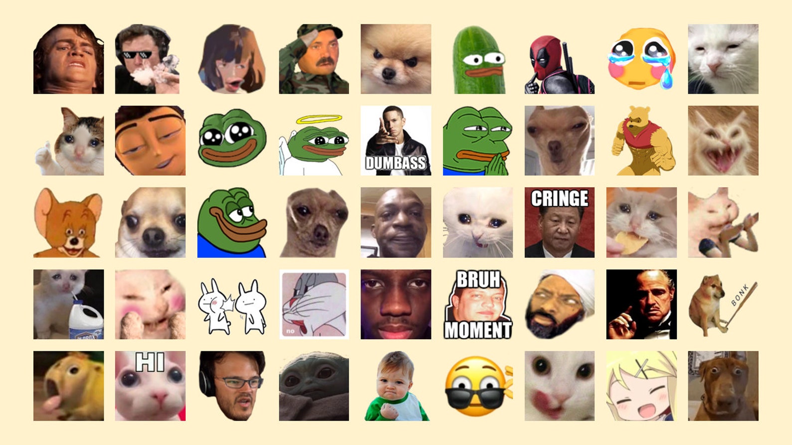 200 Random Meme Emotes for Twitch and Discord #3 | Twitch Emotes ...
