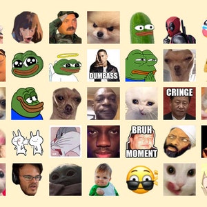 200 Random Meme Emotes for Twitch and Discord #3 | Twitch Emotes ...