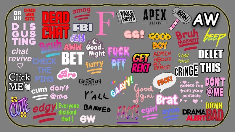 200 Text Emotes Mega Pack #1 | Twitch | Discord | Kick | Text Emotes ...