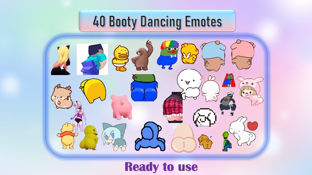40 Animated Twerk Emotes Pack | Twitch Emotes | Discord Emotes | Dance ...