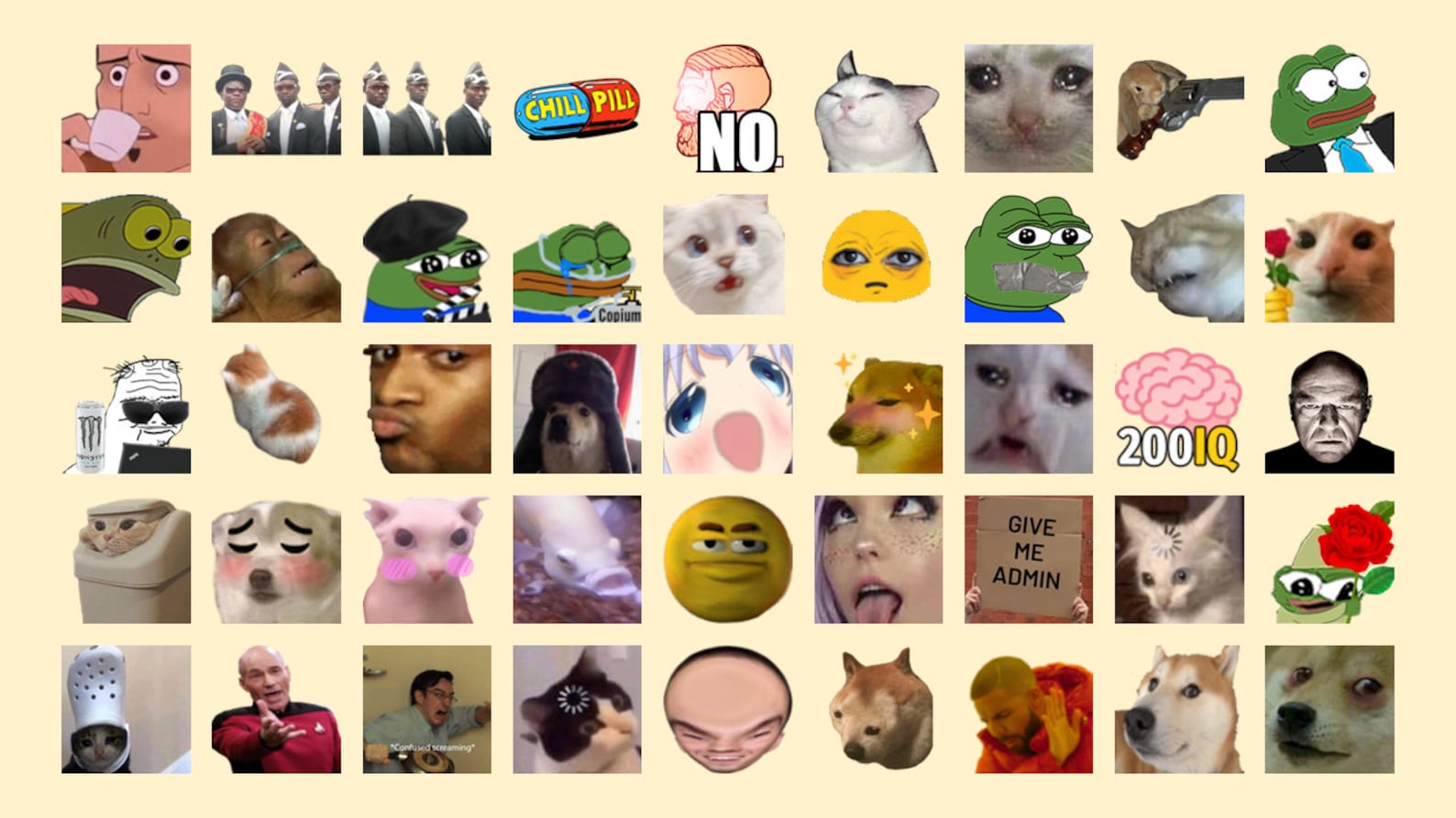200 Random Meme Emotes for Twitch and Discord #4 | Twitch Emotes ...