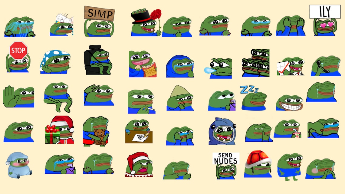 270 Peepo Emotes Mega Pack | Twitch Emotes | Discord Emotes | Text ...
