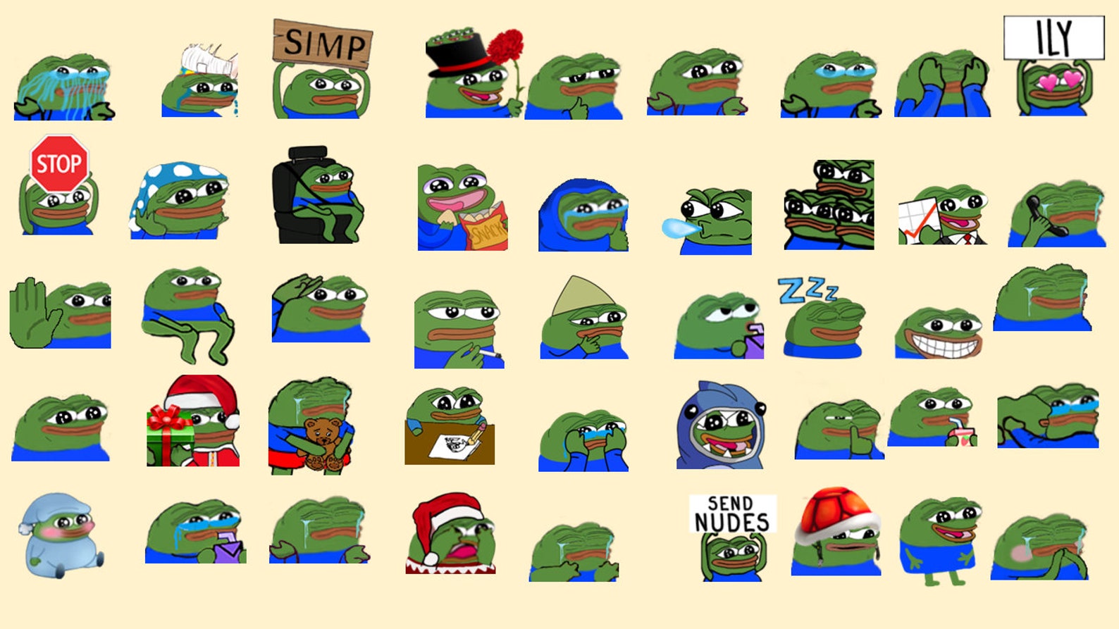 270 Peepo Emotes Mega Pack | Twitch Emotes | Discord Emotes | Text ...