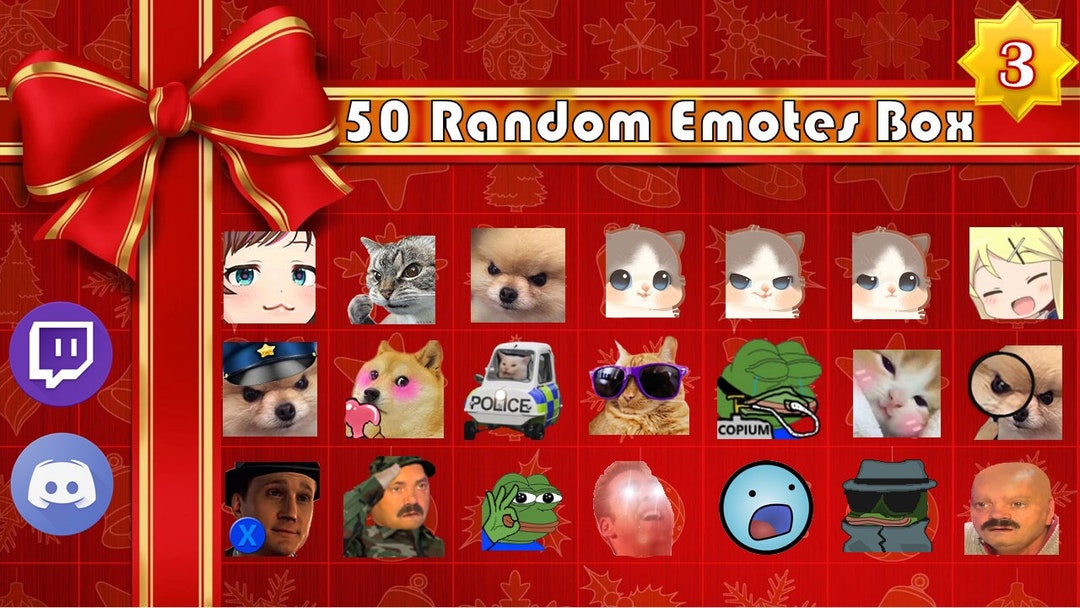 50 Random Meme Emotes Box #3 | Twitch Meme Emotes | Discord Emotes ...