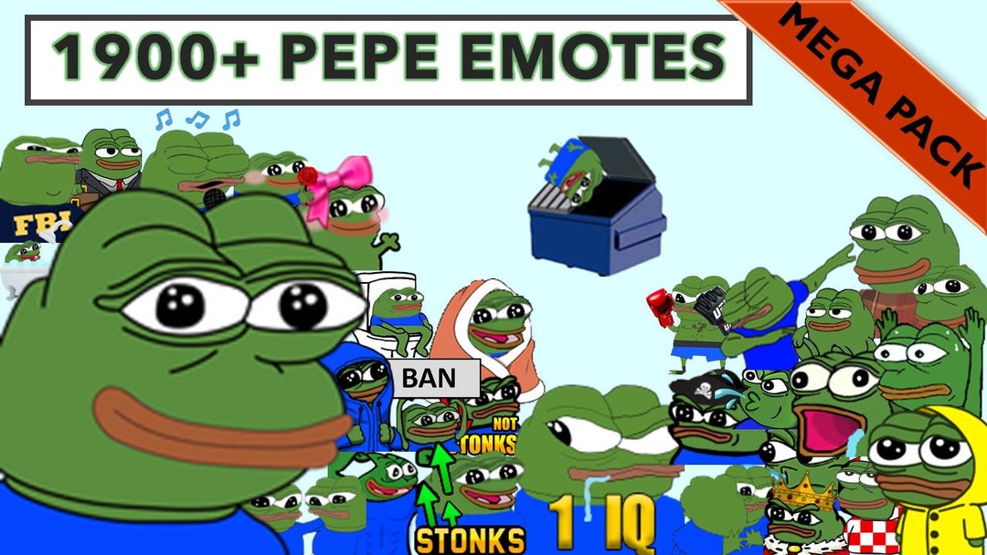 1900+ Animated and Static Pepe Emotes Super Mega Pack | Twitch Emotes ...
