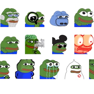 150 Pepe Feels Emotes Mega Pack Twitch Emotes Discord - Etsy