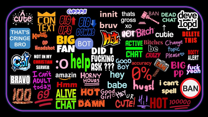 200 Text Emotes Mega Pack #2 | Twitch Emotes | Discord Emotes | Text ...