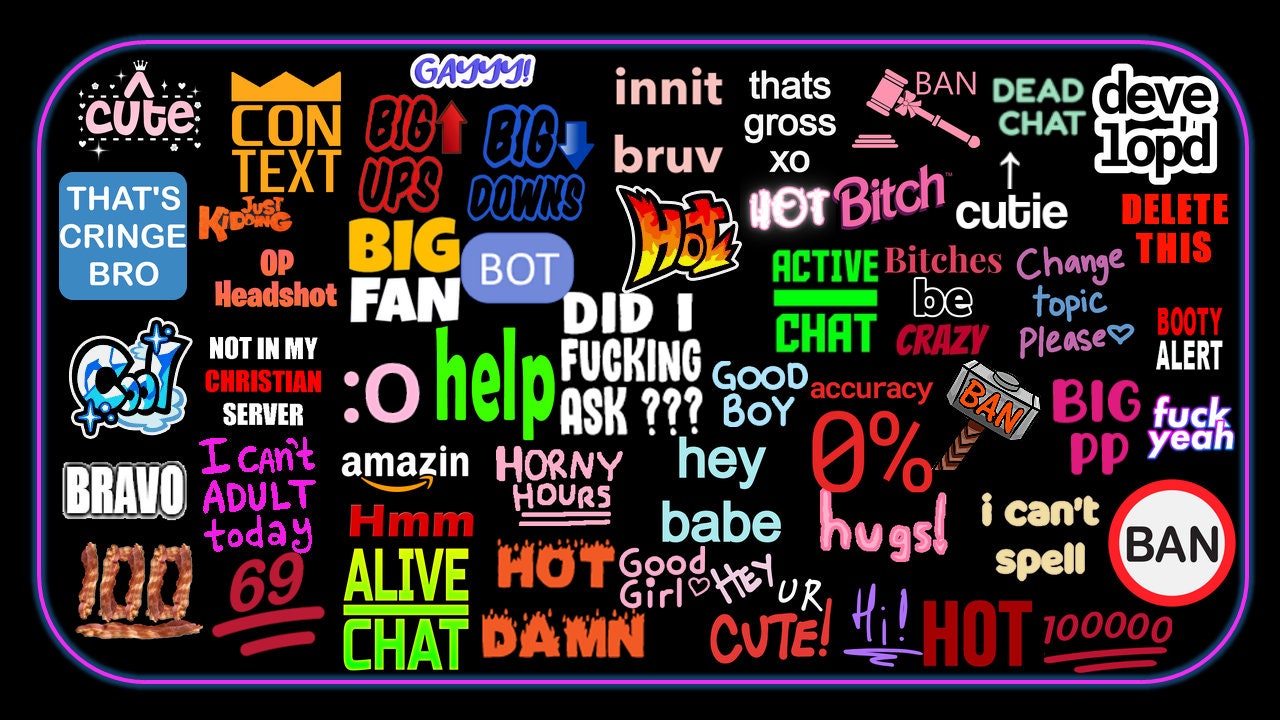 200 Text Emotes Mega Pack #2 | Twitch Emotes | Discord Emotes | Text ...