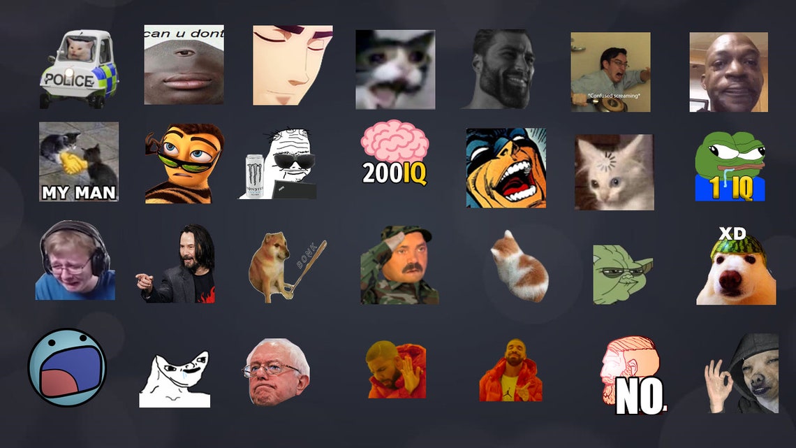 1300+ Meme Emotes Super Mega Pack for Twitch and Discord | Twitch ...