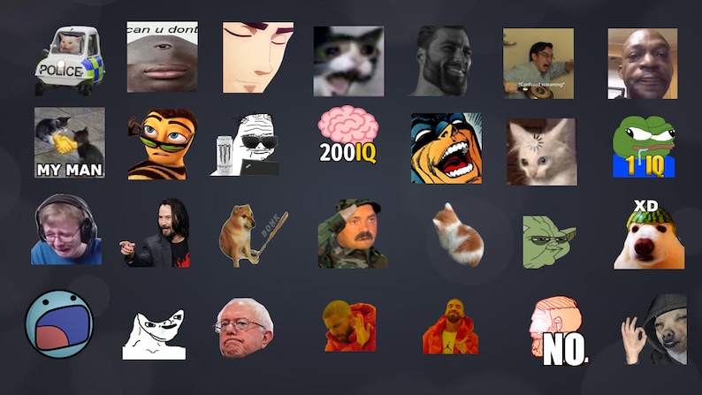 1300+ Meme Emotes Super Mega Pack for Twitch and Discord | Twitch ...