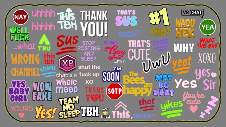 200 Text Emotes Mega Pack #1 | Twitch | Discord | Kick | Text Emotes ...