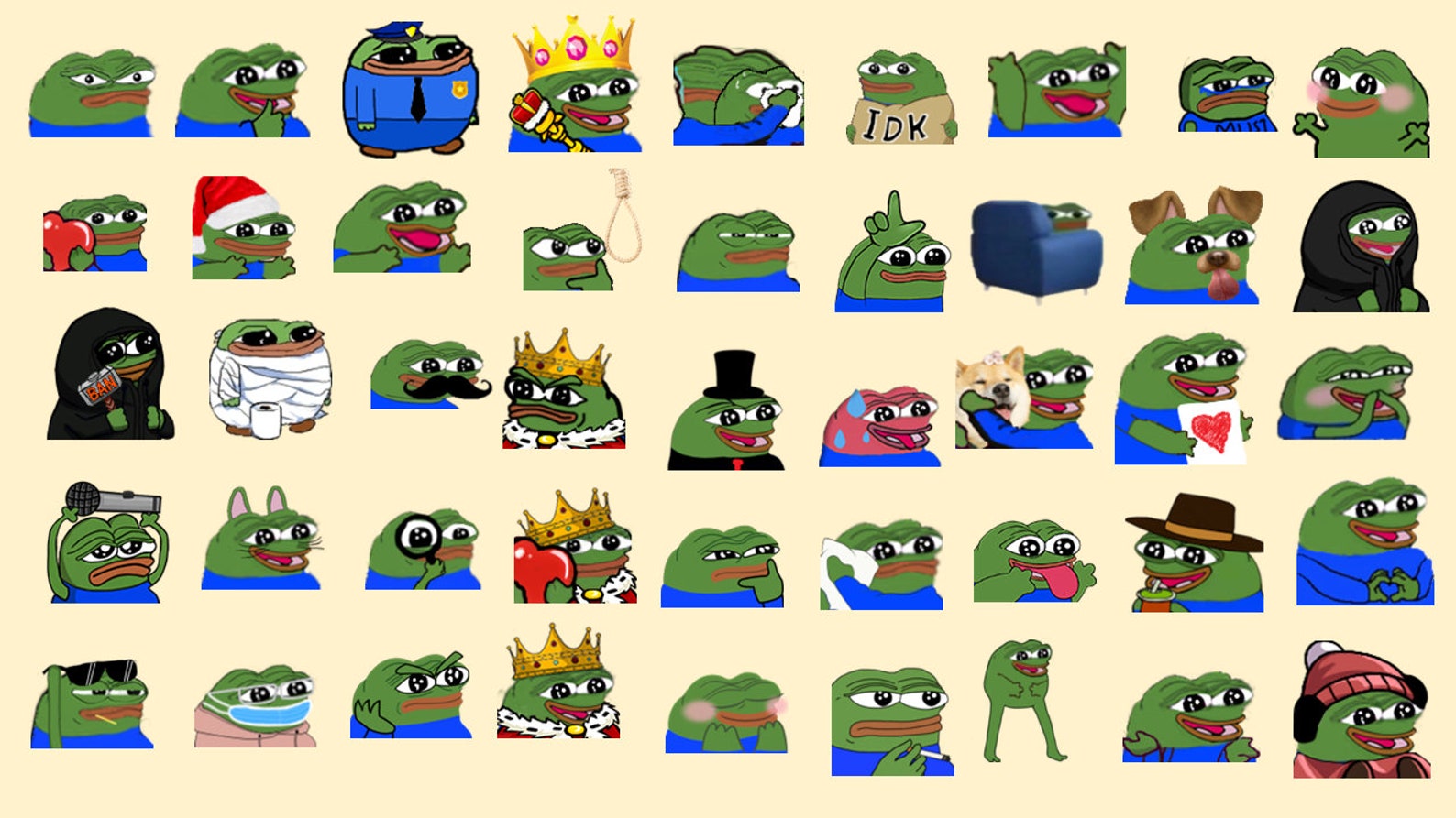 270 Peepo Emotes Mega Pack | Twitch Emotes | Discord Emotes | Text ...