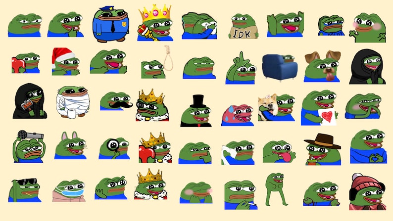 270 Peepo Emotes Mega Pack | Twitch Emotes | Discord Emotes | Text ...