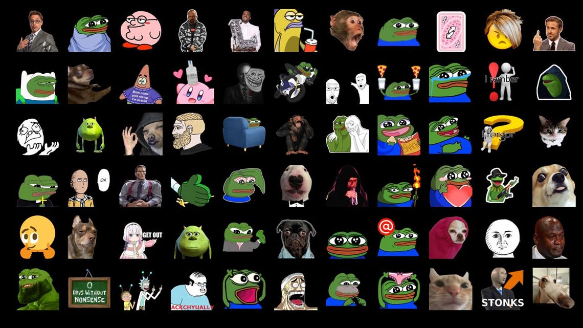 70 Emotes for Kick, Tiktok, Twitch | Optimized for Discord Emotes ...