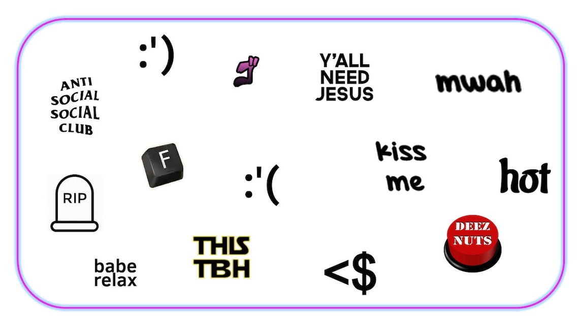 200 Text Emotes Mega Pack #2 | Twitch Emotes | Discord Emotes | Text ...