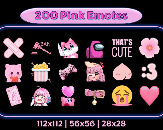 200 LIGHT BLUE EMOTES Pack | for Discord and Twitch | Cute & Kawaii ...