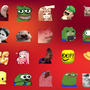 50 Random Emotes Box #1 | Twitch Meme Emotes | Discord Emotes | Emotes ...