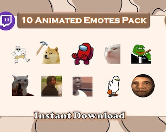 10 Animated Meme Emotes Pack #2 | Twitch Meme Emotes | Discord Emotes ...