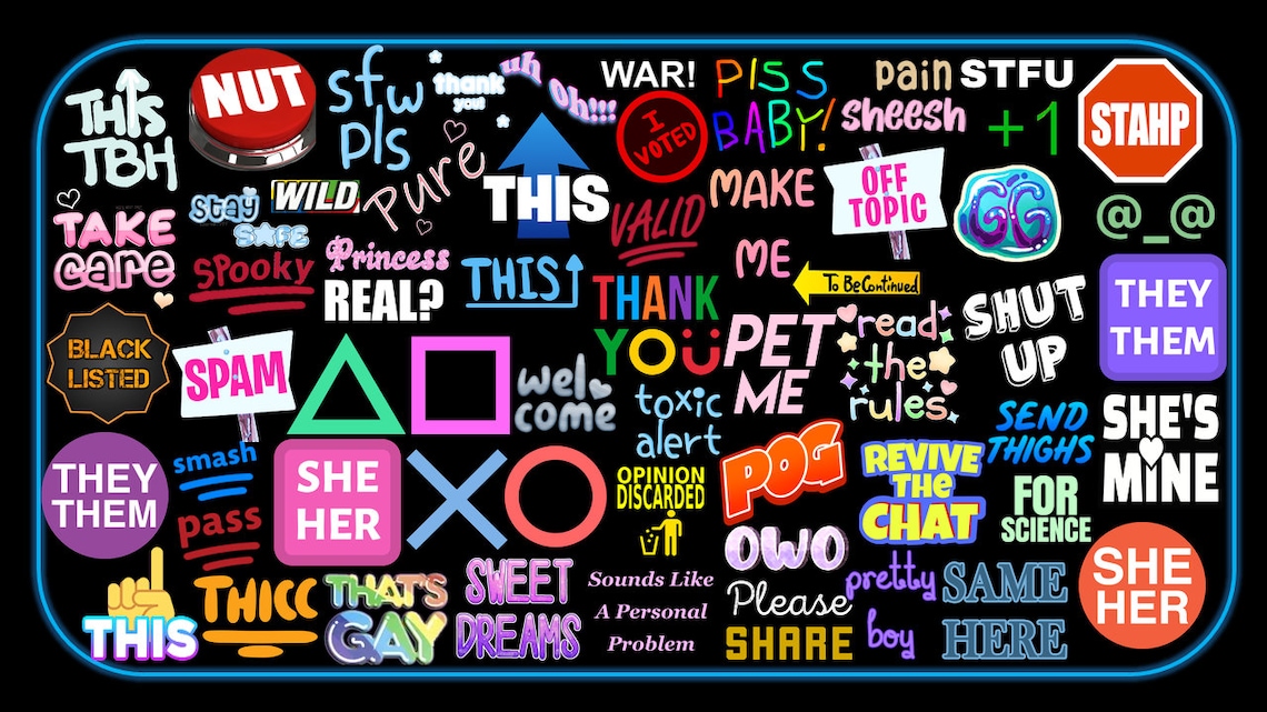 200 Text Emotes Mega Pack #3 | Twitch Emotes | Discord Emotes | Text ...