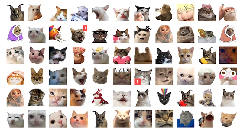 500+ Transparent Cat Emotes Mega Pack | Twitch Emotes | Discord Emotes ...