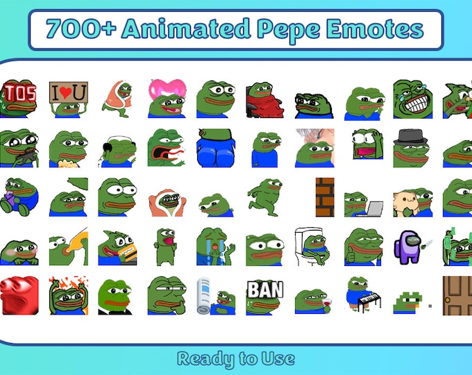 700+ Animated Pepe Emotes Super Mega Pack | Twitch Emotes | Discord ...