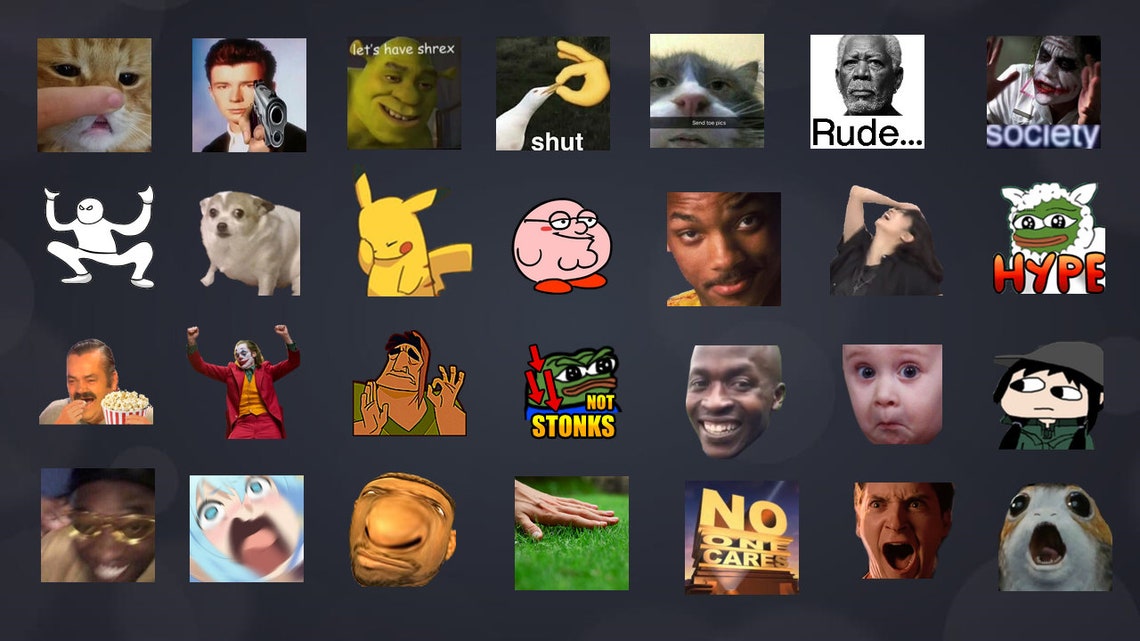 1300+ Meme Emotes Super Mega Pack for Twitch and Discord | Twitch ...