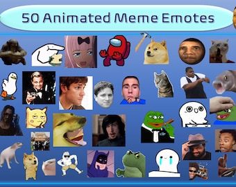 50 Animated Meme Emotes Pack for Twitch and Discord #2 | Twitch Meme ...