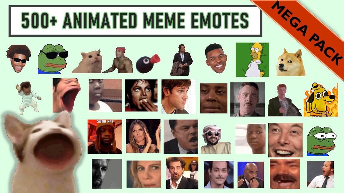 500 Animated Emotes Super Mega Pack | Twitch Emotes | Discord Emotes ...