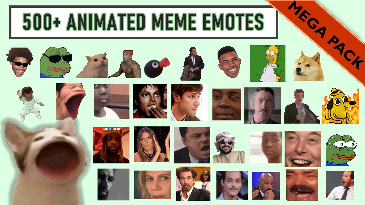 500 Animated Emotes Super Mega Pack | Twitch Emotes | Discord Emotes ...