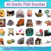 Animated Cute Koi Fish Pop Cat Twitch/discord Emote & Sticker - Etsy