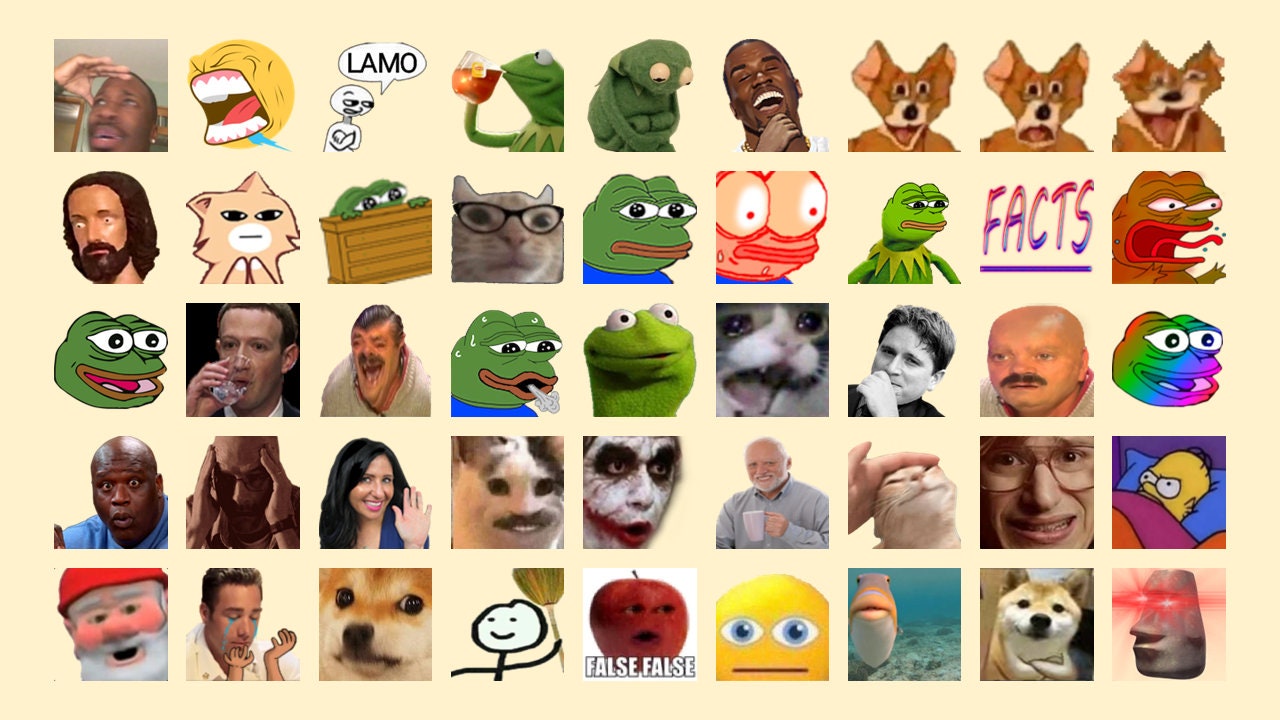 200 Random Meme Emotes for Twitch and Discord #3 | Twitch Emotes ...