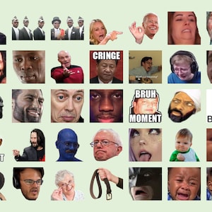 300 Human Meme Emotes for Twitch and Discord | Twitch Emotes | Discord ...