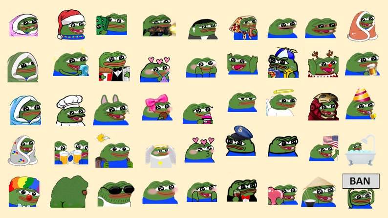 270 Peepo Emotes Mega Pack | Twitch Emotes | Discord Emotes | Text ...