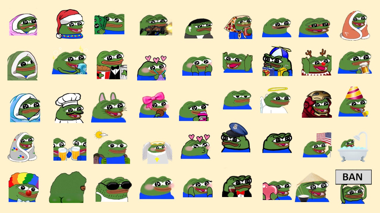 270 Peepo Emotes Mega Pack | Twitch Emotes | Discord Emotes | Text ...