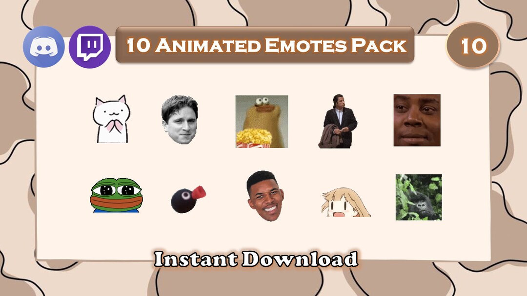10 Animated Meme Emotes Pack #10 | Twitch Meme Emotes | Discord Emotes ...