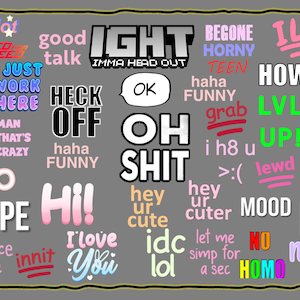 200 Text Emotes Mega Pack #1 | Twitch | Discord | Kick | Text Emotes ...