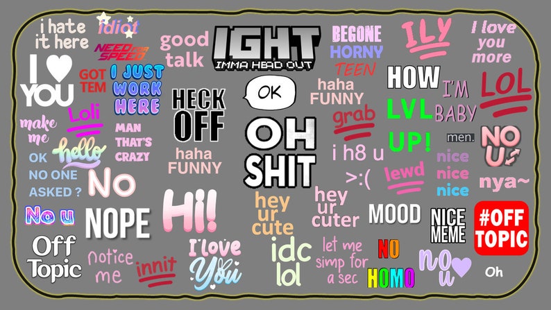 200 Text Emotes Mega Pack #1 | Twitch | Discord | Kick | Text Emotes ...