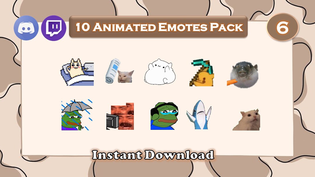 10 Animated Meme Emotes Pack #6 | Twitch Meme Emotes | Discord Emotes ...