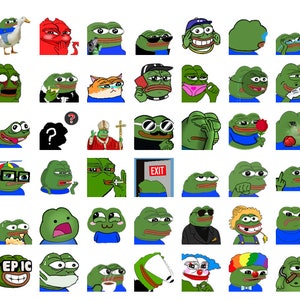 450 Pepe Emotes Mega Pack | Twitch Emotes | Discord Emotes | Text ...