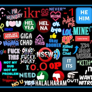 200 Text Emotes Mega Pack #3 | Twitch Emotes | Discord Emotes | Text ...