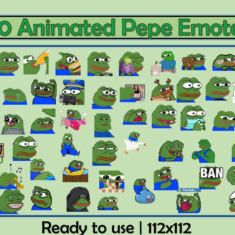 Pepe Frog Overlay Twitch - Etsy
