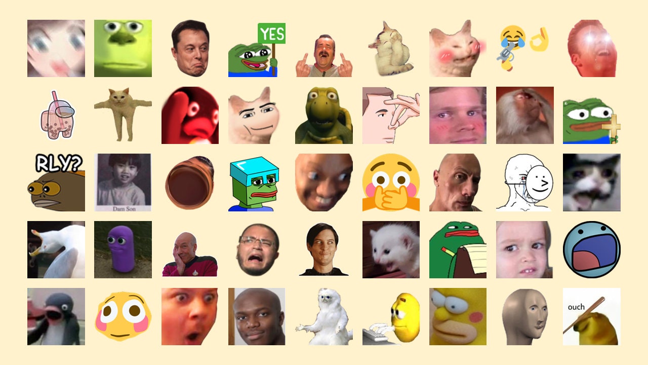 200 Random Meme Emotes for Twitch and Discord #5 | Twitch Emotes ...
