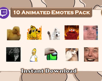 10 Popular Animated Cat Emotes Pack Twitch Meme Emotes Discord Emotes ...