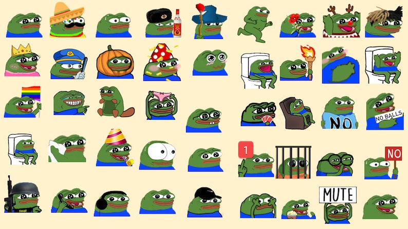 270 Peepo Emotes Mega Pack | Twitch Emotes | Discord Emotes | Text ...