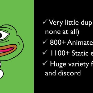 1900+ Animated and Static Pepe Emotes Super Mega Pack | Twitch Emotes ...