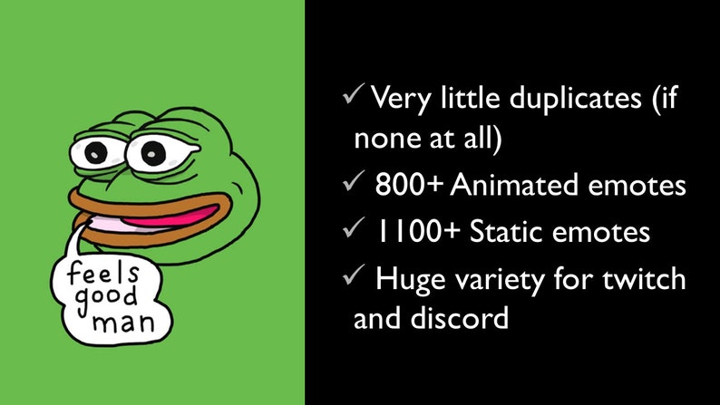 1900+ Animated and Static Pepe Emotes Super Mega Pack | Twitch Emotes ...