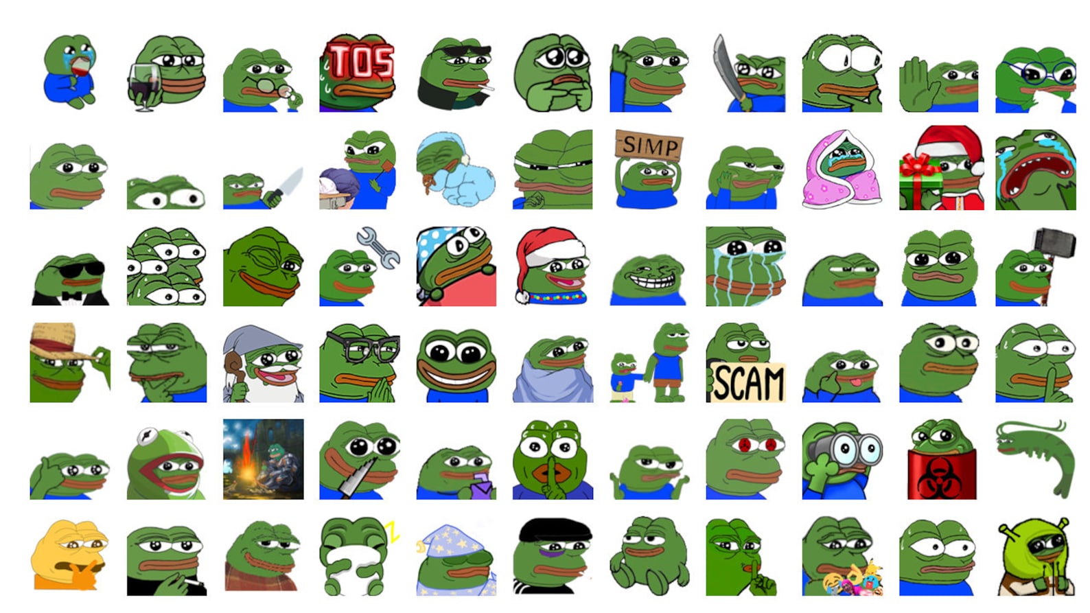 450 Pepe Emotes Mega Pack | Twitch Emotes | Discord Emotes | Text ...