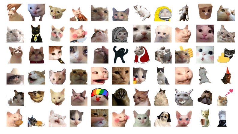 500+ Transparent Cat Emotes Mega Pack | Twitch Emotes | Discord Emotes ...