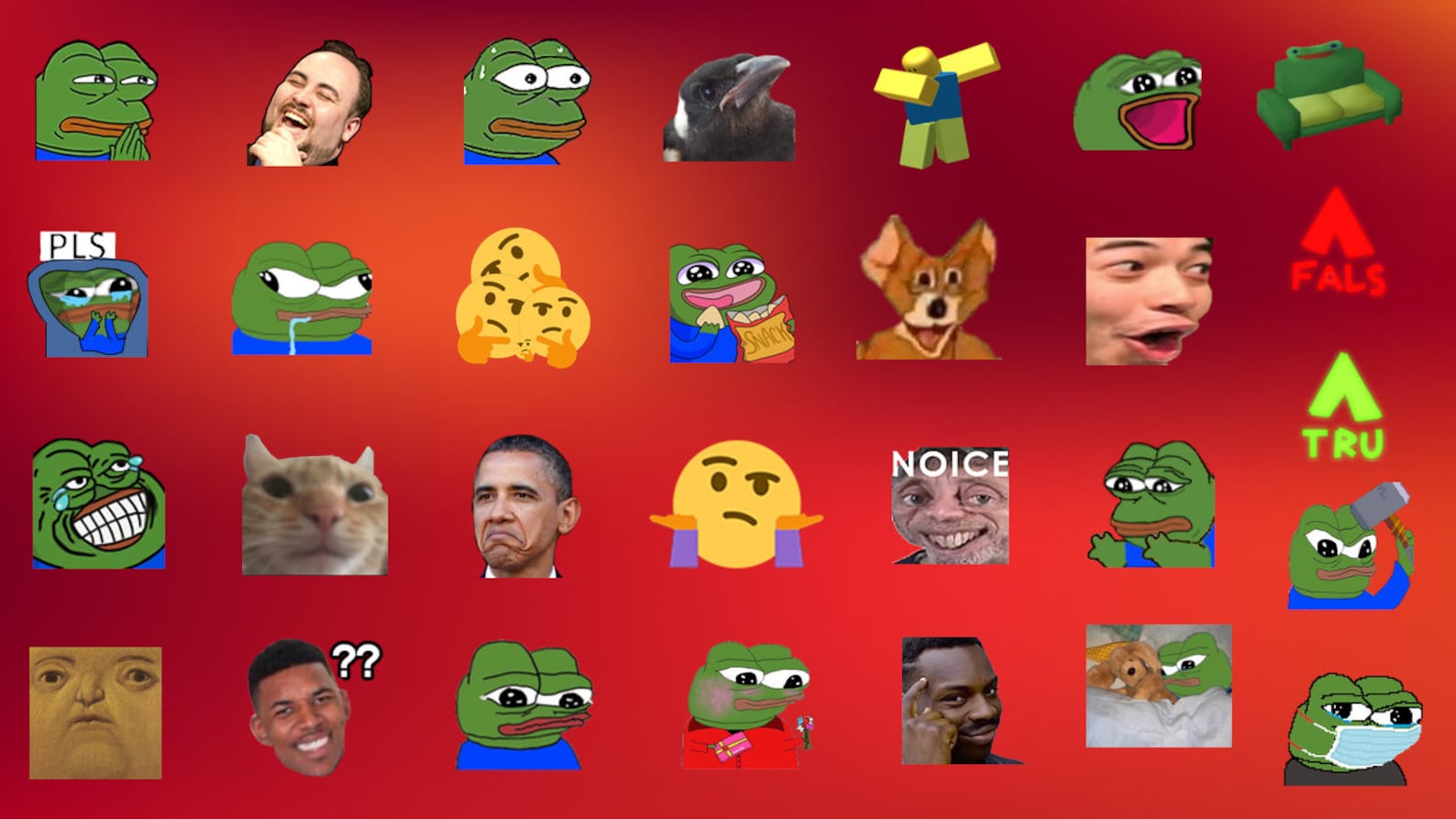 50 Random Meme Emotes Box 5 Twitch Meme Emotes Discord Emotes Emotes ...