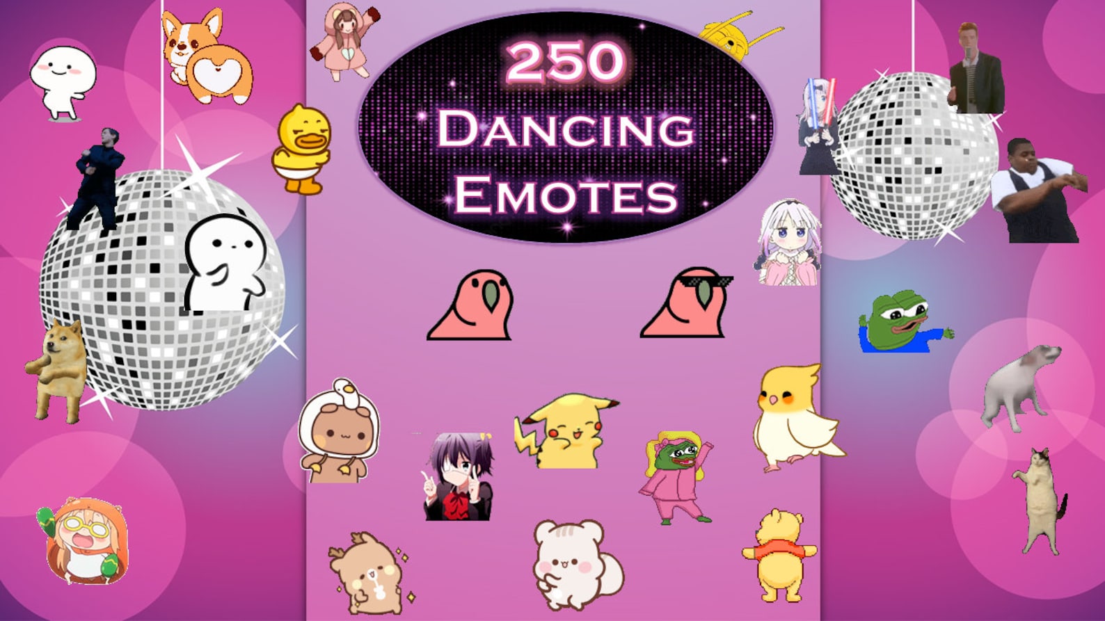 250 Dancing Emotes Mega Pack | Twitch Emotes | Discord Emotes | Dancing ...
